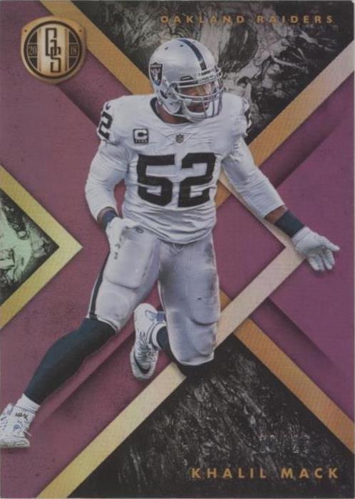 2018 Panini Gold Standard - Khalil Mack #67 Rose Gold /25 for sale ...