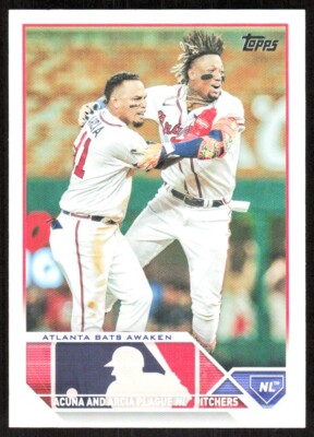 2023 5817A Topps Update Atlanta Bats Awaken (Orlando Arcia/Ronald Acuña ...