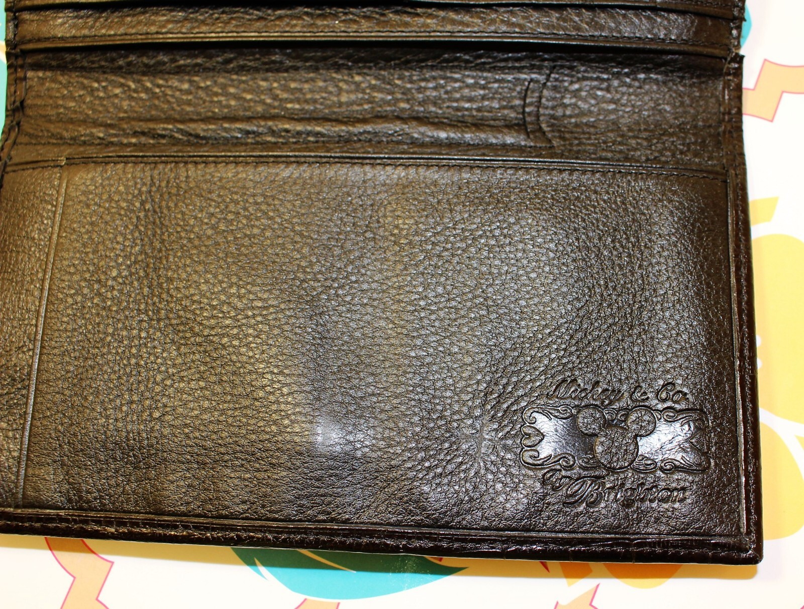 BRIGHTON "Lucky to Go" WALLET WITH MICKY MOUSE ORNAMENT ON FRONT AND ...