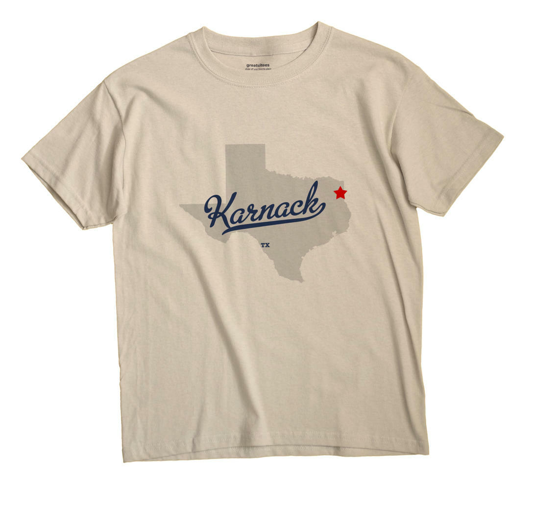 Karnack Texas TX T-Shirt MAP | eBay