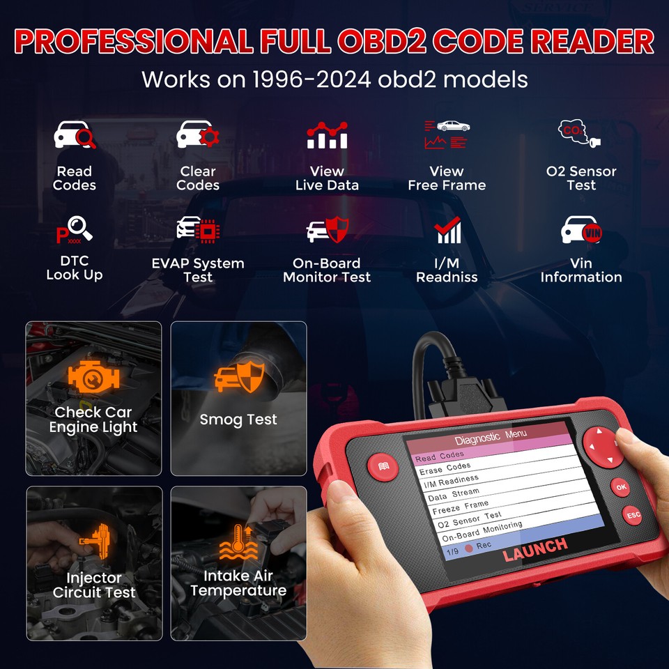 2025 LAUNCH CRP123 OBD2 Scanner Engine/ABS/SRS/Transmission Diagnostic ...