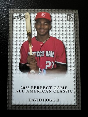 DAVID HOGG II 2023 Leaf "Perfect Game All-American Classic" BASEBALL ...