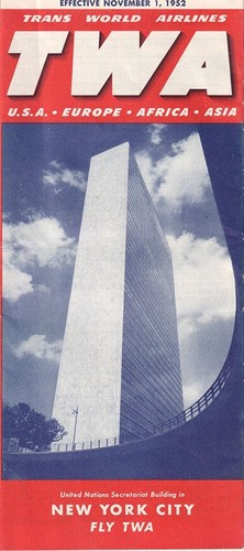 TWA Trans World Airlines timetable 1951/11/01 | eBay