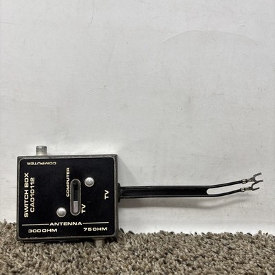 Vintage TV/Game/Computer RF Switch Box Adapter for Atari 2600 Coleco ...