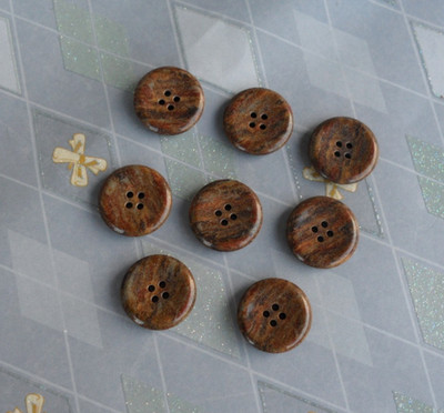 8 Beautiful Vintage Brown Plastic Italian Buttons- 7/8 inch-Item# 869 ...