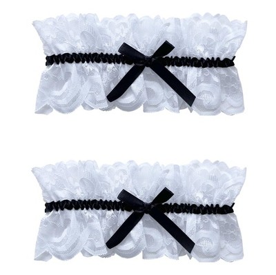 Wedding Garter Lace Bowknot Garter Bridal Stretch Lace Floral Leg ...