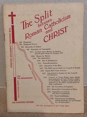 The Split Between Roman Catholicism and Christ - VINTAGE BOOKLET | eBay