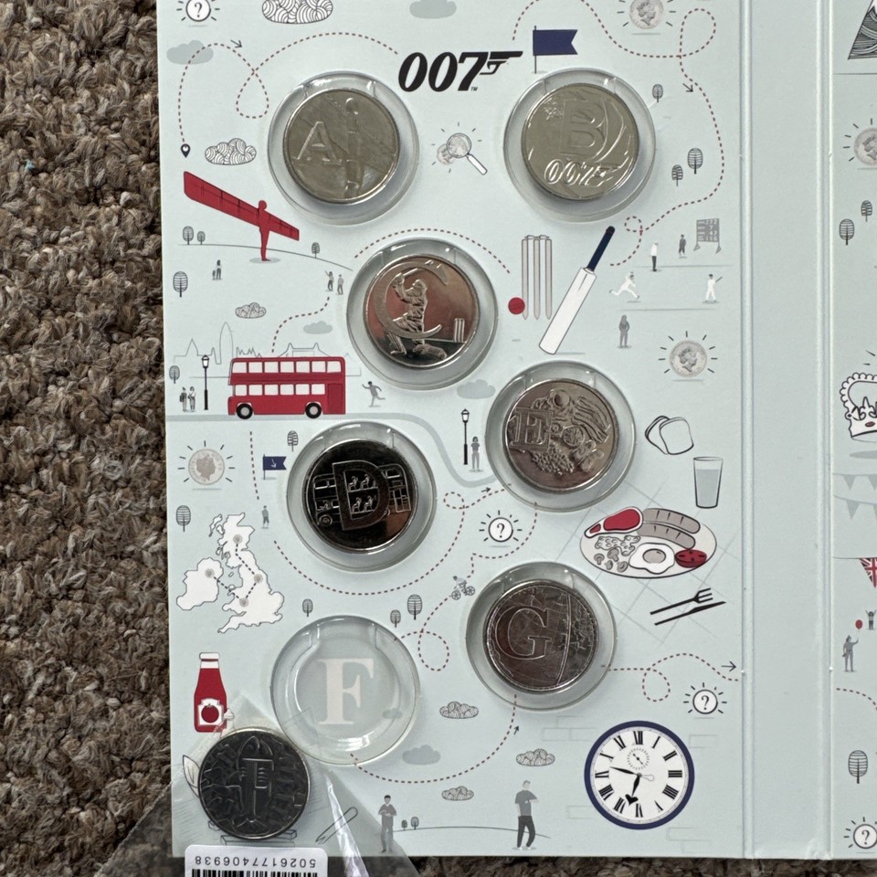 2018 10p Full Set Alphabet Letter 26 Coin Set A to Z Album Royal Mint ...