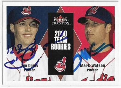 DREW & WATSON Autographed Signed 2000 Fleer Update ROOKIE card ...