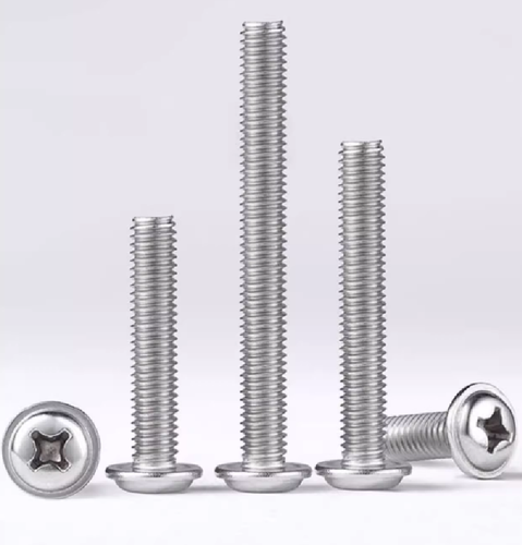 Flanged Phillips Button Head Machine Screws M3 M4 M5 A4 316 Stainless ...