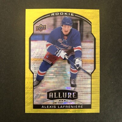 Alexis Lafreniere 2020-21 Upper Deck Allure Yellow Taxi RC, New York ...