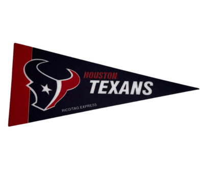 NFL Houston Texans Felt Pennant Mini Flag Rico Tag Express 9” x 4” | eBay