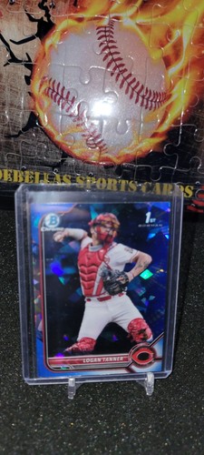 2022 Bowman Draft Chrome Sapphire #BDC-55 Logan Tanner 1st Cincinnati ...