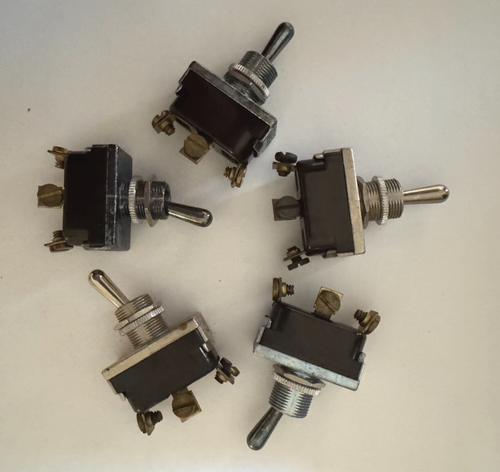 McGill 20A 125V Toggle Switch 1 HP Panel Mount 3-Position 3-Wire Lot Of ...