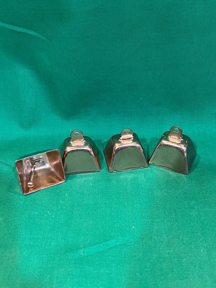 4 pcs. Mini Copper Cow Stuffed Animal Bell BX75 | eBay