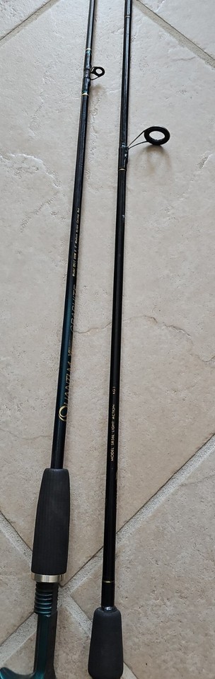 2 RODS QUANTUM XL GRAPHITE MODEL QXLC 60M 6' MED. ACTION CASTING ROD 1 ...