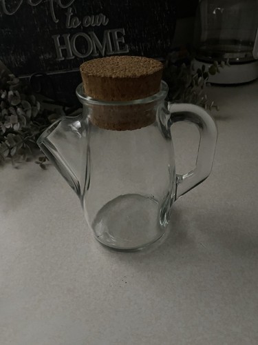 1940’s Wheaton Snub Nose Clear Glass Cork Top Candy Pitcher Jar | eBay