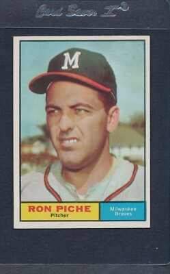 1961 Topps #061 Ron Piche Braves EX/MT *8319 | eBay