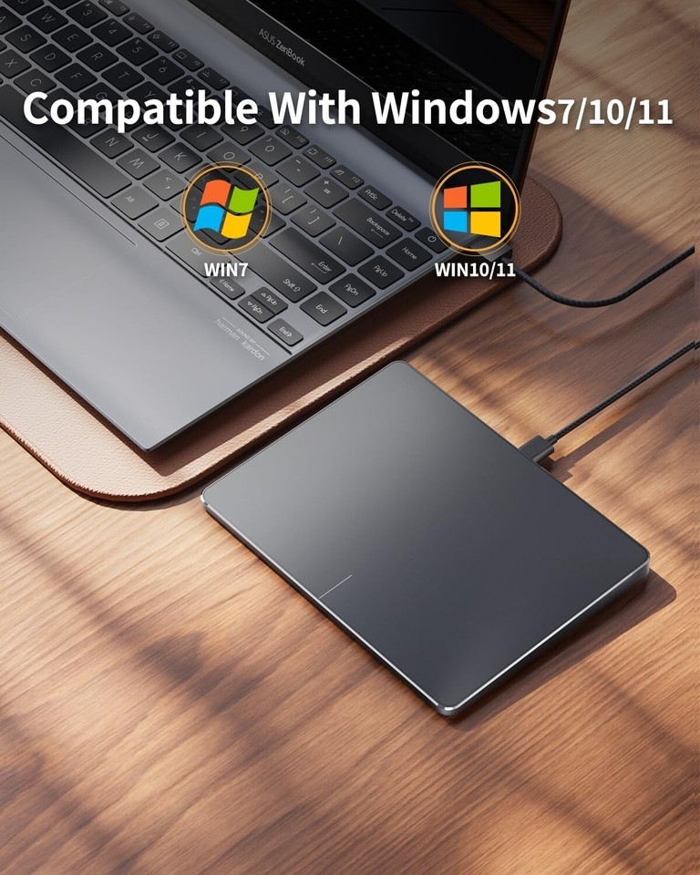 ProtoArc Trackpad, Wired High Precision Trackpad for Windows, USB Slim ...