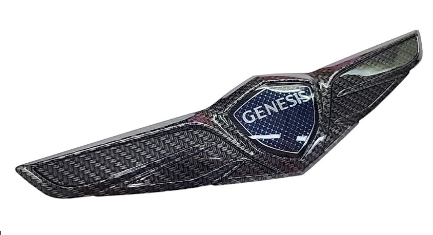 Hood Trunk Wing Logo Letter Carbon Type Emblem For 2022~2023+ Genesis ...