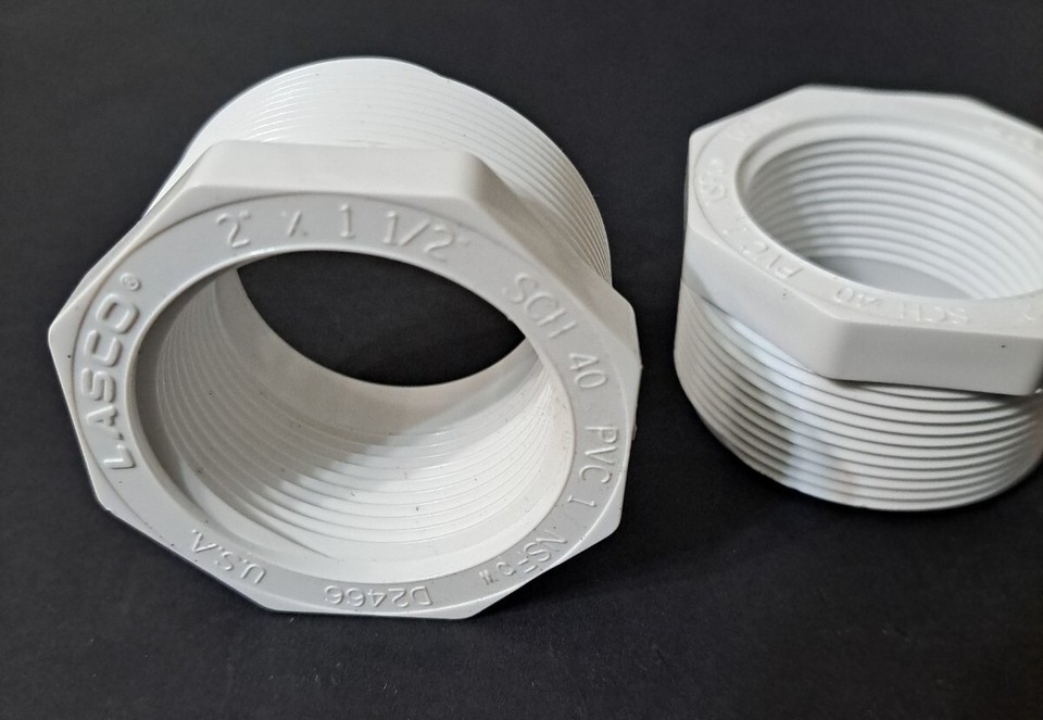 Reducer Bushing PVC 2" X 1.5" Adapter 2" Male 1 1/2" Female Fittings | eBay