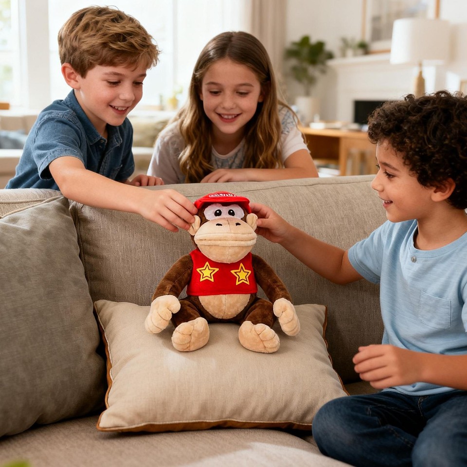 Little Buddy Super Mario Bros Diddy Kong Stuffed Animals Plush Doll 9 ...