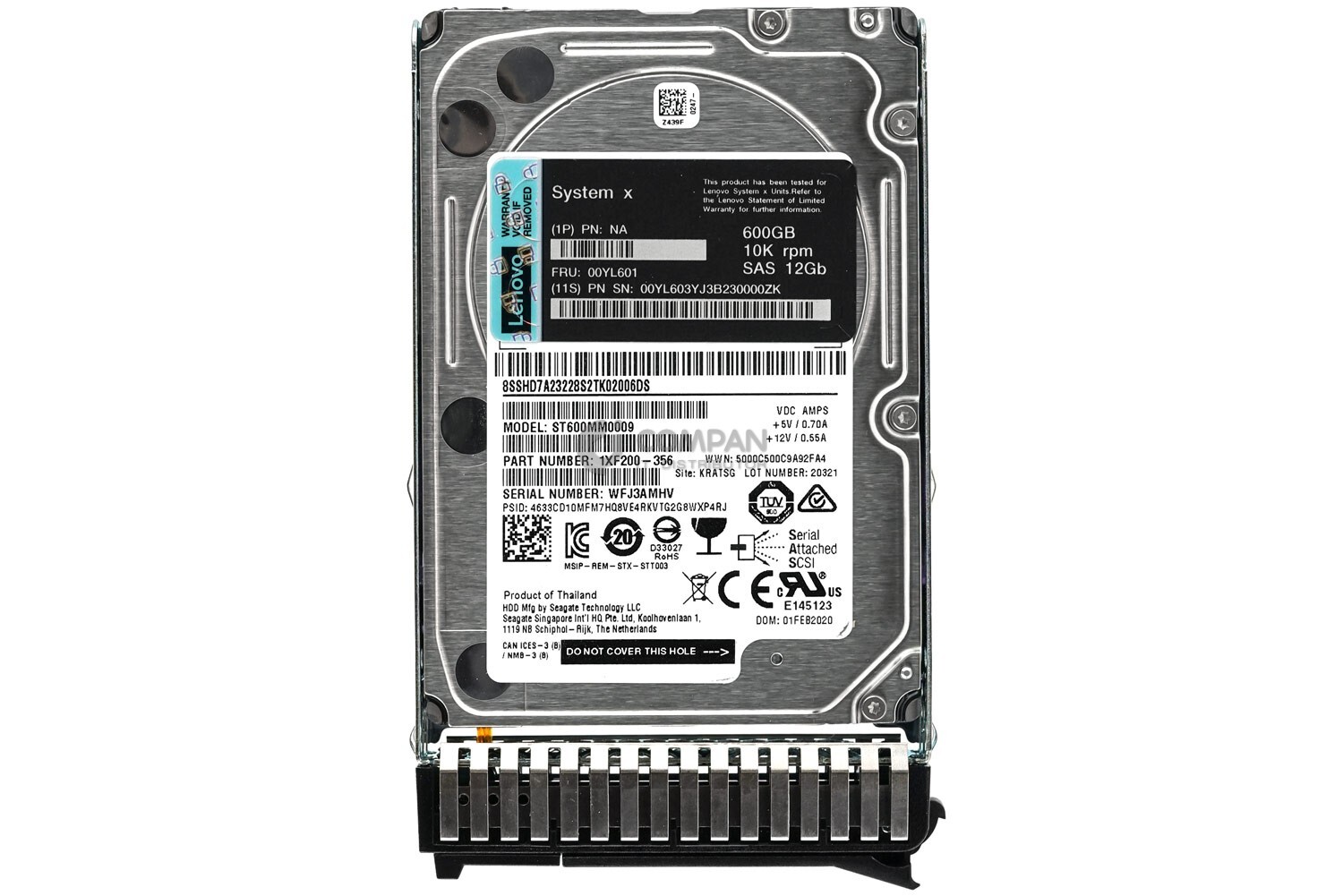 00YL601 IBM HARD DRIVE 600GB 10K 2.5 SFF SAS 12G ST600MM0009 | eBay