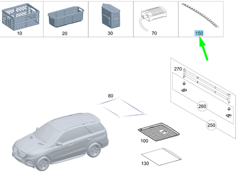 MERCEDES-BENZ GLE W167 Ladekantenschutz A1676930000 NEU ORIGINAL | eBay