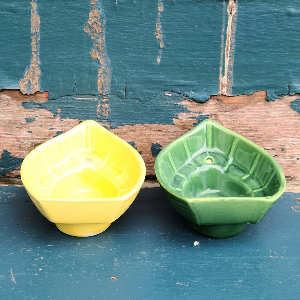 Vintage Cardinal China USA Pottery 4 Cocktail Shrimp Boats with Wire ...