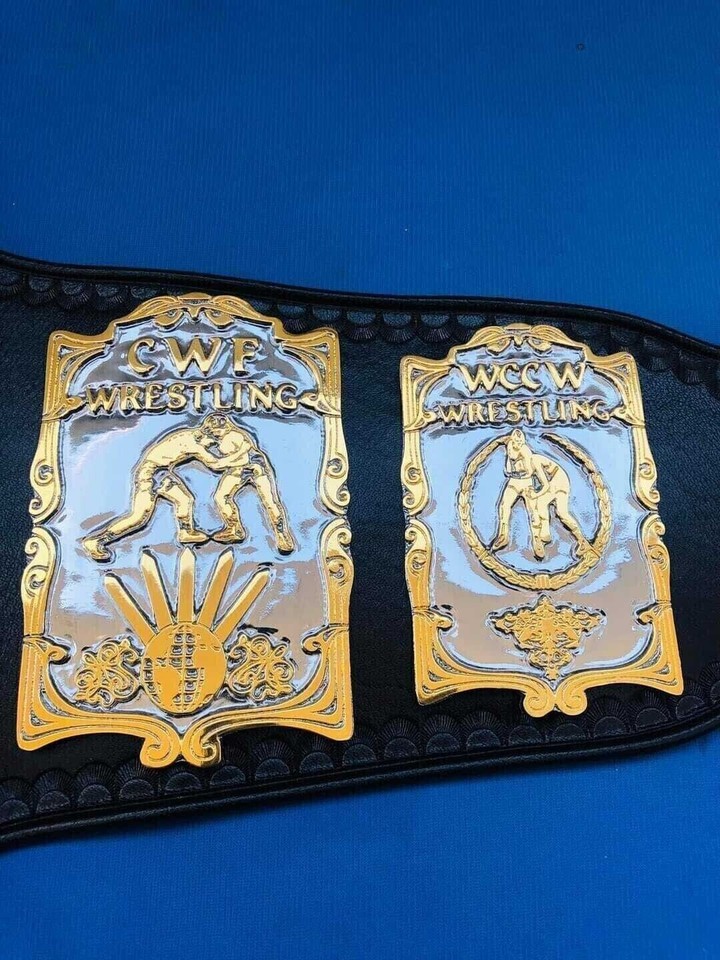 Unified World Heavyweight WCCW CWA CWF AWA Wrestling Championship Belt ...