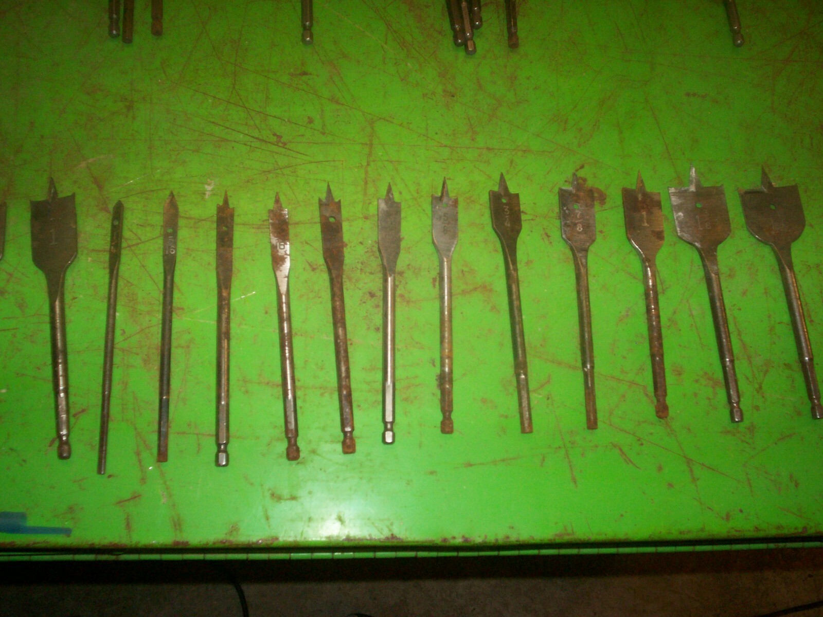 16 Pc Spade Bits, Paddle Wood Boring, Flat Woodworking, Butterfly Bits ...