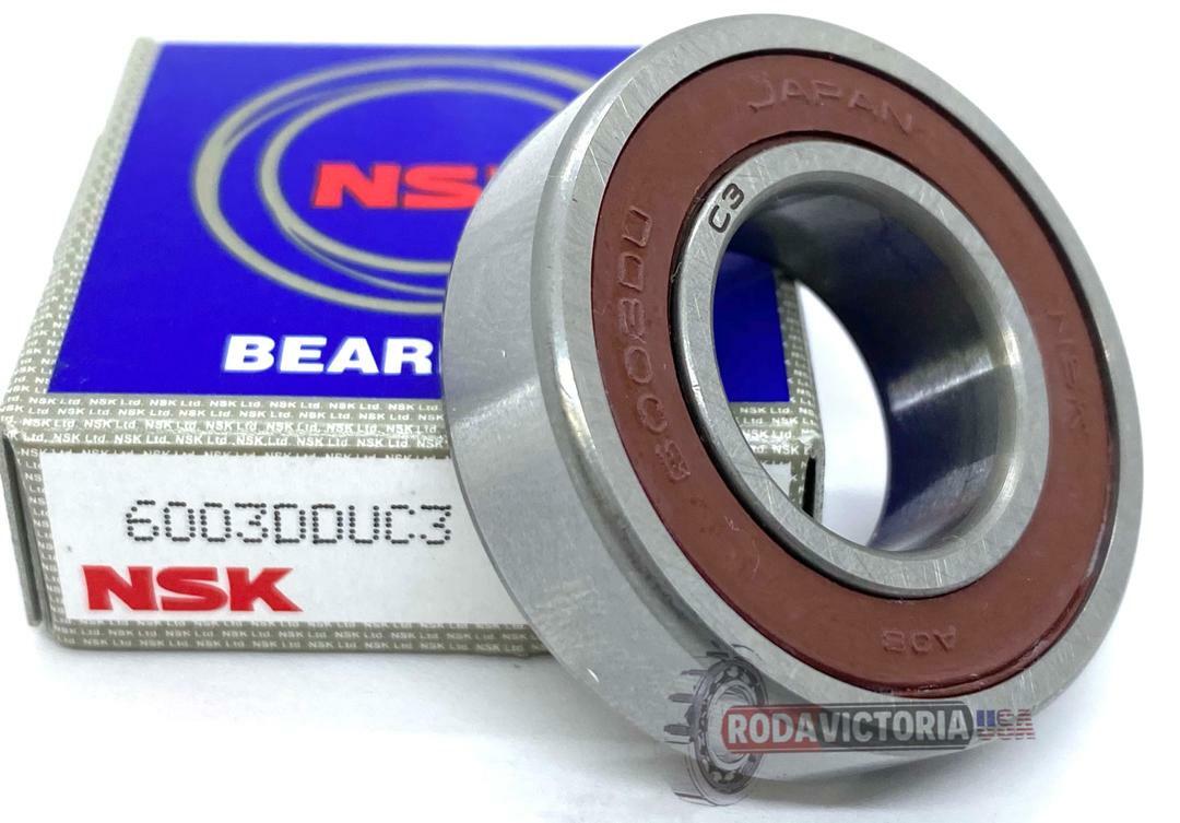 NSK 6003 DDU C3 DEEP GROOVE BALL BEARING RUBBER SEALED 17x35x10 mm 6003 ...
