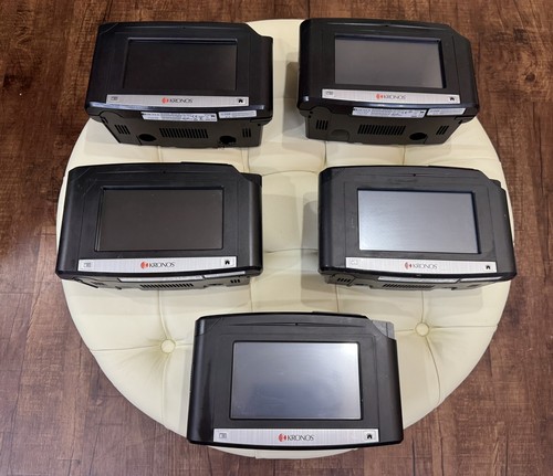 LOT 5 x KRONOS INTOUCH TIME CLOCK. USED, IN GOOD CONDITION & WORKING ...