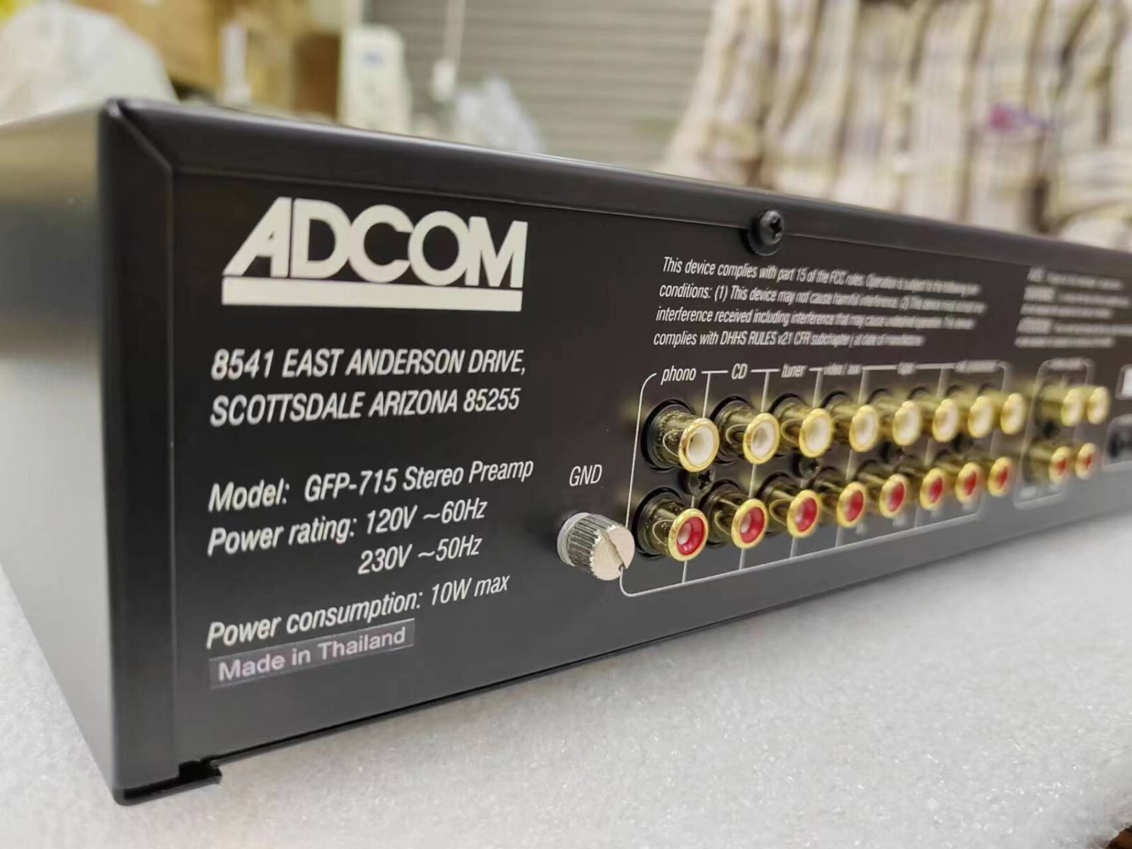 Adcom GFP-715 Stereo Preamplifier | Black | 120V-230V | Made in ...
