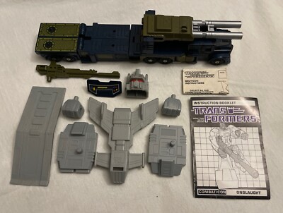 Transformers Original G1 1986 Combaticon Onslaught 100% Complete ...
