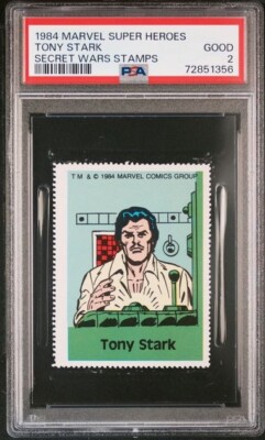 PSA 2 GOOD TONY STARK 1984 MARVEL SECRET WARS SUPER HERO MCU IRON MAN ...