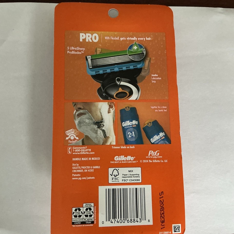 NEW Gillette Fusion 5 ProGlide Shaving Bundle 1 Razor Handle 4 ...