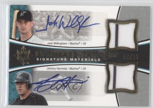 2006 Ultimate Collection Signatures /15 Josh Willingham Jeremy Hermida ...