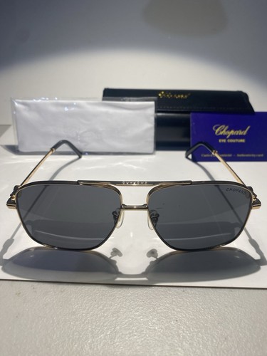 New Chopard Sunglasses Men VCH 802 Gold Frame Gray Lens Authentic Italy ...