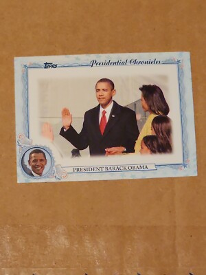 2015 Topps Archives Baseball Presidential Chronicles - President Barack ...