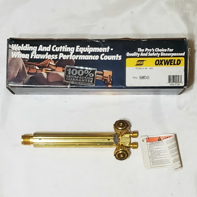 Oxweld W-400 Cutting Welding Torch Handle Purox Linde L-Tec Fits CW-300 ...