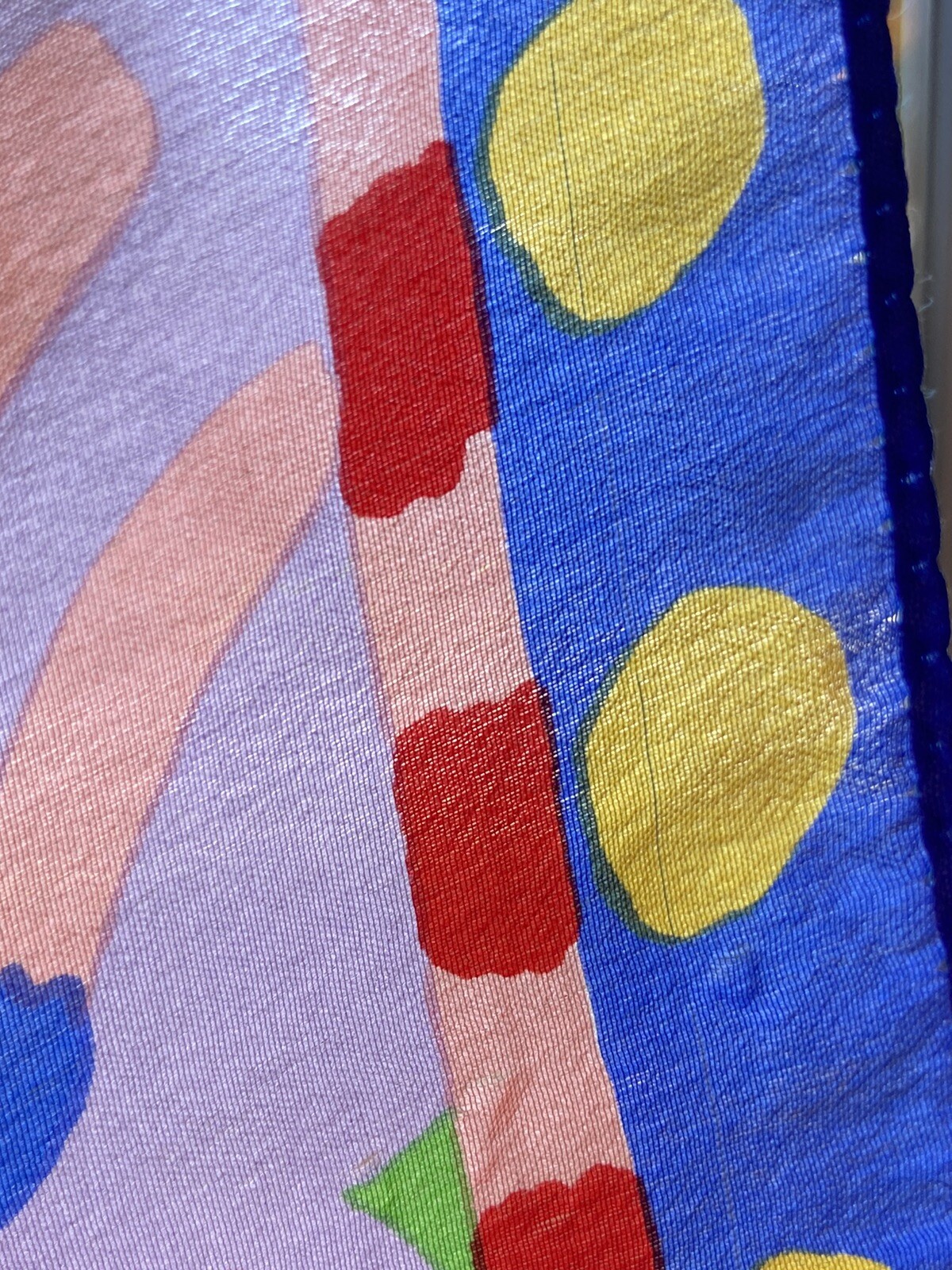 Vintage Ken Done Tropical Flowers & Spots Brights Squ… - Gem