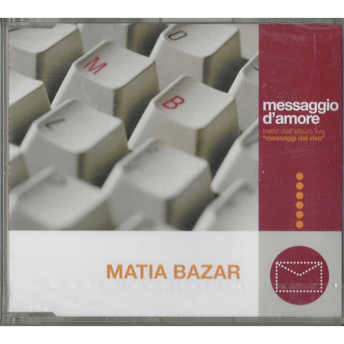 Matia Bazar CD 'S Single Message D'Amore / Bazar Music – BZR6724721 ...