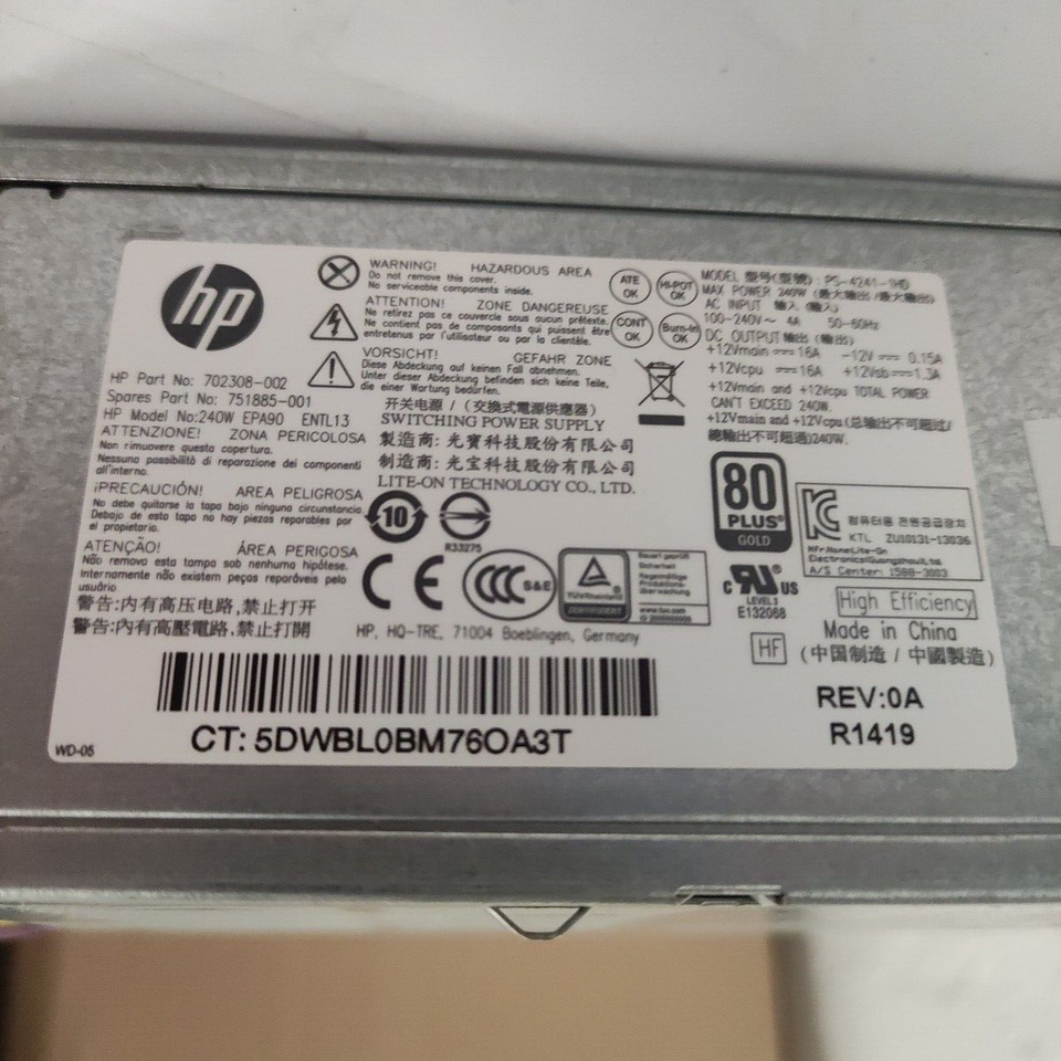NETZTEIL HP PS-4241-1HD 240WATT HP ProDesk 600 800 G1 | eBay