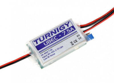 Turnigy 7.5A UBEC Switch DC DC Regulatory w/5A 7.5AMP 5V 6V to RX Mid ...