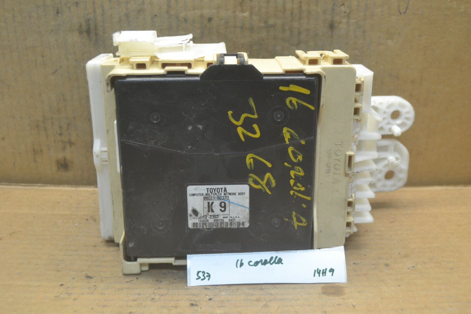 14-16 Toyota Corolla Fuse Box Junction With Multiplex 8922102370 Module ...