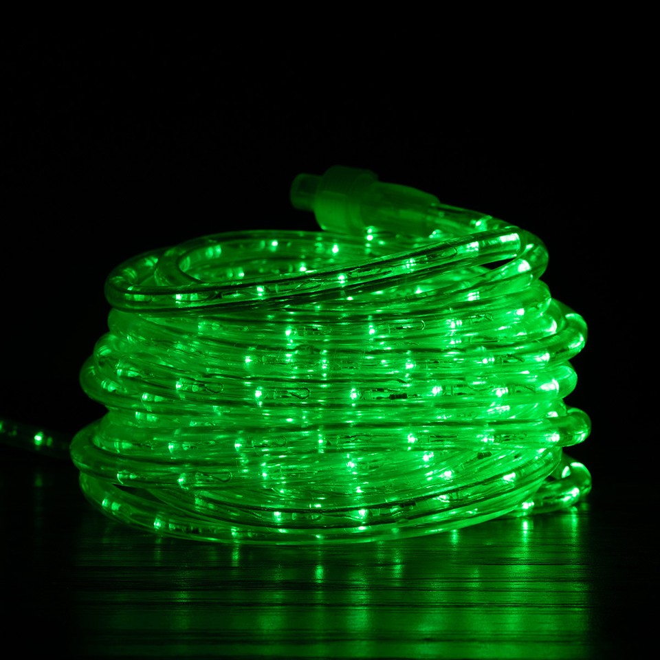 10' 20' 25' 50' 100' 150ft Outdoor LED Rope Light Water-Resistant ...
