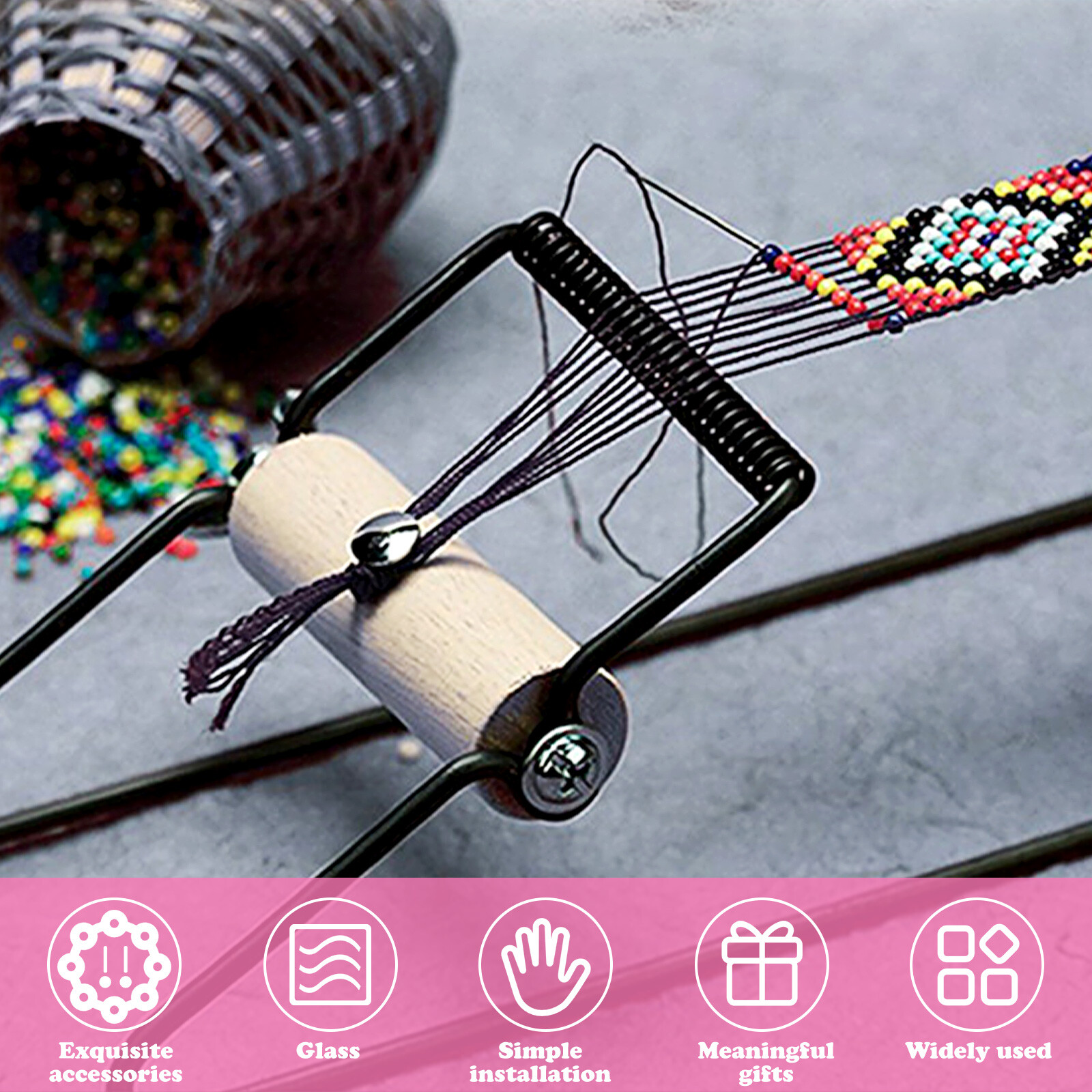 Bead Loom Kit Complete Kit with 15 Colors Seed Crystal Beading for ...