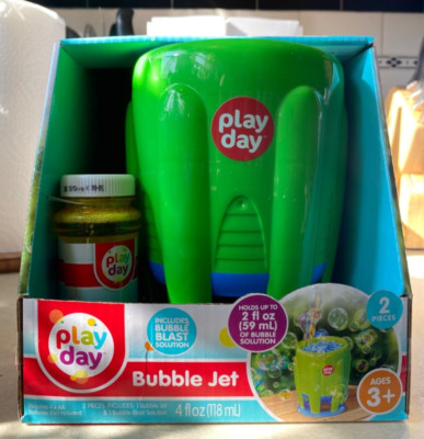 Play Day Super Bubble Jet Bubble Blower 2fl oz of Bubble fluid Free S&H ...