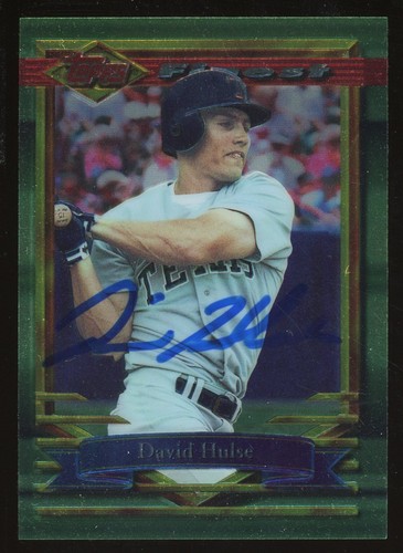 1994 Topps Finest DAVID HULSE Signed Card autograph AUTO RANGERS ...